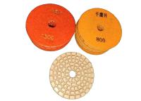 China Floor Dry Diamond Polishing Pad 4 Inch Resin For Terrazzo Grinding for sale