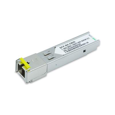 China Cisco Compatible 1.25GBASE BiDi SFP Transceiver SC 80km 1490nm 1550nm SMF for sale
