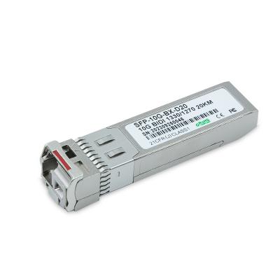 China 10GBASE BiDi SFP+ LC Single Mode 20km 1330nm TX 1270nm RX Transceiver Module for sale