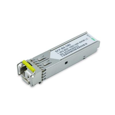 China Cisco Compatible 1.25GBASE BiDi SFP Transceiver 80km 1550nm TX 1490nm RX LC Single Mode for sale
