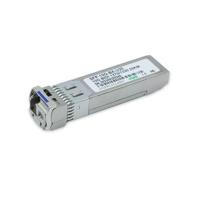 China 10GBASE BiDi SFP+ Transceiver 1270nm TX 1330nm RX 20km Single Mode LC Connector for sale