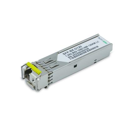 China 1.25Gbps BiDi SFP Transceiver 1550nm TX 1490nm RX 120km Single Mode LC for sale
