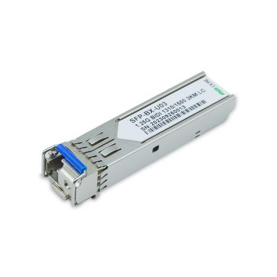 China Cisco Compatible 1.25GBASE BiDi SFP Transceiver 3km 1310nm TX 1550nm RX Single Mode LC for sale