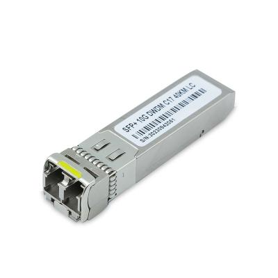 China 10G SFP+ DWDM SFP+ 1563.86nm 40km Duplex LC SMF Transceiver Module for sale