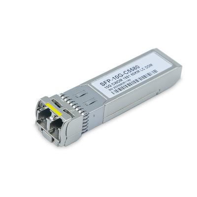 China 10G CWDM SFP+ Transceiver 1470nm-1610nm 80km Duplex LC SMF Module for sale