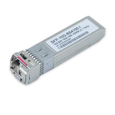 China 10GBASE SFP+ BiDi Transceiver 100km I-Temp OS2 SMF LC TX1550nm RX1490nm for sale