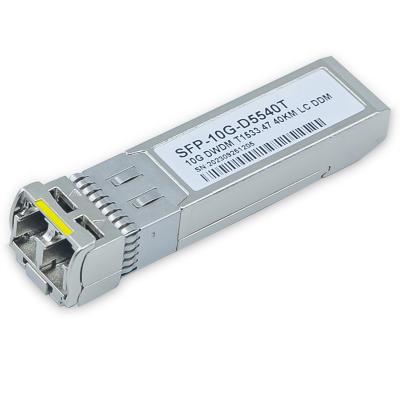 China 10G C-band DWDM SFP+ tunable Transceiver LC 40km over OS2 SMF duplex LC Module for sale