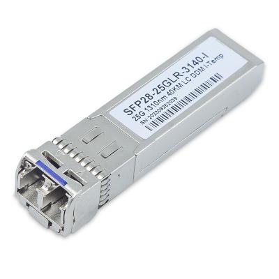 China Cisco Compatible 25GBASE-ER SFP28 1310nm 40km Duplex LC SMF Optical Transceiver Module for sale