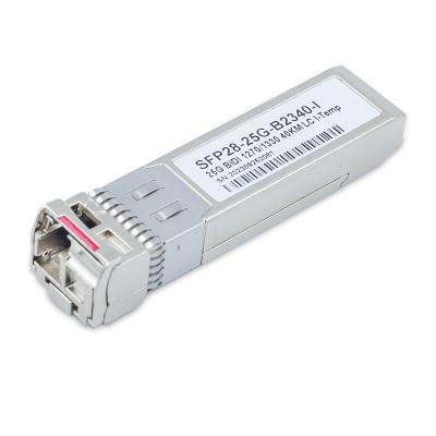 China Cisco Compatible 25G BIDI SFP28 Optical Transceiver 1270nm TX 1330nm RX 40km Simplex LC SMF Industrial for sale