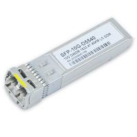 China 10G DWDM SFP+ Transceiver C17-C61 1528.77nm-1563.86nm 50GHz 100GHz ITU Grid 40km SMF LC Duplex for sale