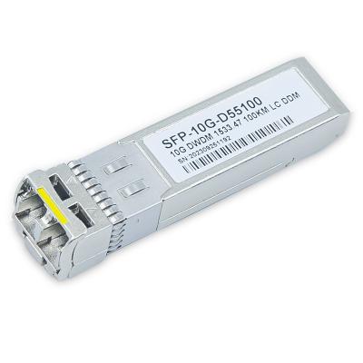 China 10G SFP+ Transceiver DWDM C17-C61 100km C-Temp over OS2 SMF duplex LC Module for sale