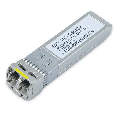 China 10G SFP+ CWDM Transceiver 1270-1610nm 40km Industrial Temp Duplex LC SMF Module for sale