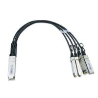 China Cisco Compatible 40G QSFP+ to 4x10G SFP+ Direct Attach Copper Twinax DAC Cable 0.5-3m for sale