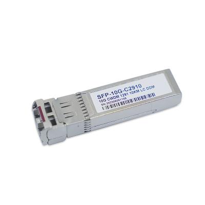 China Cisco Compatible 10G Optical Transceiver CWDM SFP+ 1290nm 10km Duplex LC SMF Transceiver for sale