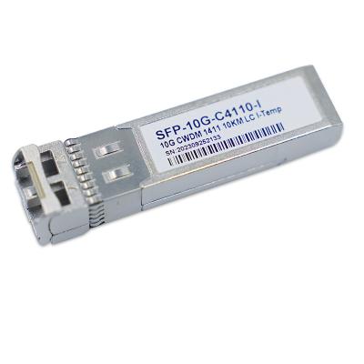 China 1410nm 10G CWDM SFP+ Transceiver 10km OS2 SMF Duplex LC I-Temp Module for sale