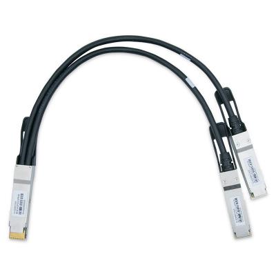 China 400G QSFP-DD Breakout to 2x200G QSFP56 Direct Attach Copper Twinax Cable 2.5m 26AWG for sale