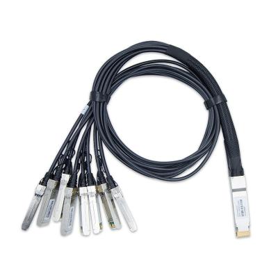 China 200G QSFP-DD Breakout to 8x25G SFP28 Passive DAC Cable 30AWG 0.5W for sale