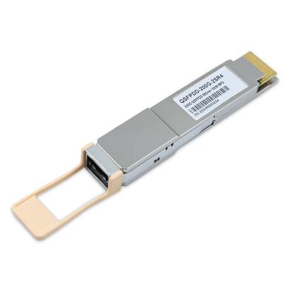 China 200G QSFP DD Transceiver 100m to 80km MMF MTP/MPO-12 Juniper Compatible for sale