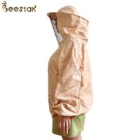 China Apricot Color Thicker Bee Jacket Beekeeping Jacket Free Size for Beekeepers for sale