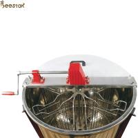 China Apicultura 6 Frames Stainless Steel Manual Honey Extractor Beekeeping Equipment for sale