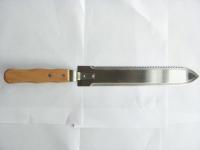 China 40cm durable stainless steel Honey Uncapping Knife With Curved and Straight Side for sale