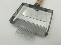 China 23 Needles Stainless steel Double Headed Honey Uncapping Fork with wooden handle for sale