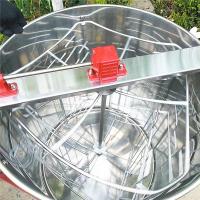 China 4 Frame Stainless Steel Manual Honey Extractor With Inner Baskets Extract Honey From Honeycomb In Two Directions for sale