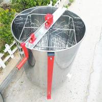 China 4 Frame Stainless Steel Manual Honey Extractor With Inner Baskets Extract Honey From Honeycomb In Two Directions for sale