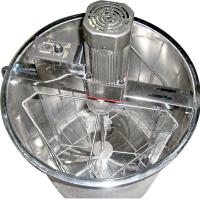 China 4 Frames Electric Stainless Steel Honey Extractor with Stands and Honey Gate, Plastic Lid for sale