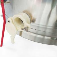 China 4 Frame 201 Stainless Steel Honey Extractor With Metal Stand, Gate, and Lid Manual for sale