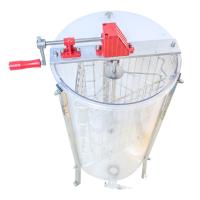 China 304 Stainless Steel 3 Frame Radial Transparent Manual Honey Extractor for sale