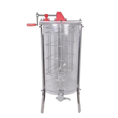 China 2 frames trasparent Acrylic honey extractor manual honey extractor for Apiary for sale