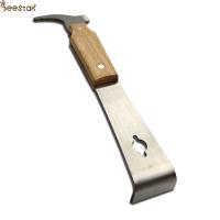 China High Quality Durable Stainless Steel Beekeeping Hive Tools With Wooden Handle for beehive for sale