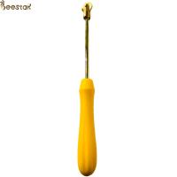 China Yellow Color Wheel Embedder Plastic Handle of Bee Hive Equipment for sale