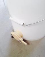 China White Yellow Plastic Honey Tank With Honey Gate for Honey Storage for sale