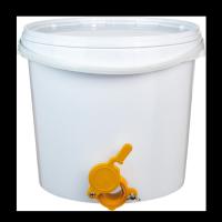China White Yellow Plastic Honey Tank With Honey Gate for Honey Storage for sale