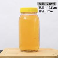 China High Quality Honey Jar And Spoon Octagonal glass bottle 375ml 750ml for sale