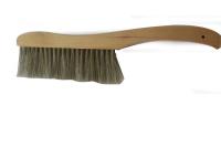 China Three Row Bee Brush Horse Hair Bee Brush Beekeeping wood handle Beekeeping Brush for sale