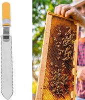 China Plastic Handle Uncapping Knife With SS Curved Edges Honey Uncapping Tools for sale