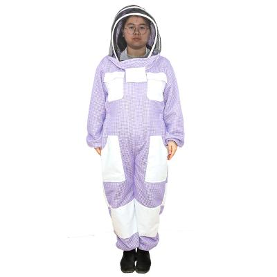 China Beestar Purple Ventilated Beekeeping Protective Clothing Beekeeping Outfits for Bee Farms for sale