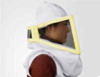 China Soft and Solid White Square Bee Veil and Round Hat for Comfortable and Breathable Beekeeping Outfits for sale