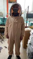 China Cotton And Terylene beekeeping protective clothing With Apricot thin pointed hat bee clothes jumpsuit