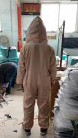 China Cotton And Terylene beekeeping protective clothing With Apricot thin pointed hat bee clothes jumpsuit