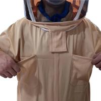China Apricot Color Thicker Bee Suit Beekeeping Jacket Free Size for Beekeepers for sale