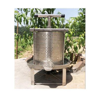 China Manual 17L Capacity 304 Stainless Steel Honey Wax Presser for Beekeeping with 28*27cm Size for sale