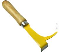 China BEESTAR Stainless Steel Beehive Scraper with Wooden Handle - 189mm Length 35mm Width 98g Weight Multifunctional Hive Tool for Beekeeping for sale