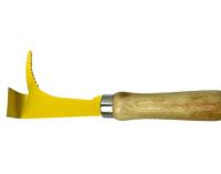 China BEESTAR Stainless Steel Beehive Scraper with Wooden Handle - 189mm Length 35mm Width 98g Weight Multifunctional Hive Tool for Beekeeping for sale