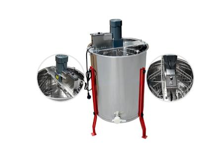 China Stainless Steel 4-Frame Honey Extractor with 1.1mm Thickness 42*26cm Inner Basket and 47*63cm Honey Tank for Bee Farms for sale