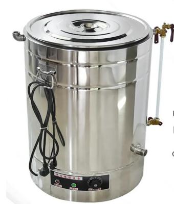 China 90L New Style Stainless Steel Honey Heating Tank Interlayer Water Heating Honey Storage Barrel for sale