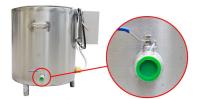 China 80kg Stainless Steel Temperature Control Wax Melting Barrel For Melting Wax for sale
